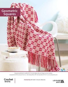 Geometric Squares Blanket Crochet Pattern – Crochet