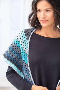 Free Crochet Pattern – Elle Shawl – Crochet