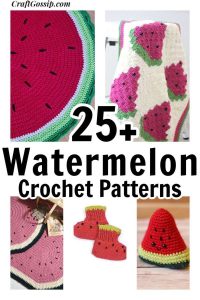 Juicy Hooked Creations: Dive into 25 Mouthwatering Watermelon Crochet ...