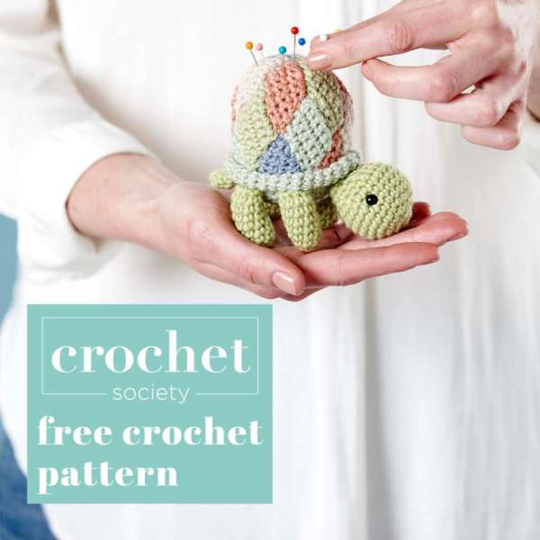 Patch the Tortoise – Pin Cushion – Crochet