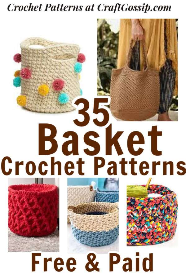 35 Amazing Basket Crochet Patterns – Crochet