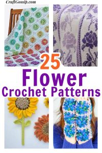 25 Crochet Flower Patterns For Spring – Crochet