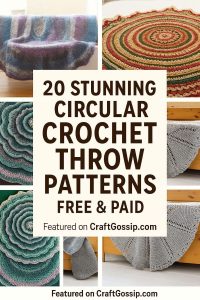 20 Circular Throw Crochet Patterns – Crochet