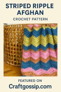 Striped Ripple Afghan- Free Crochet Pattern – Crochet