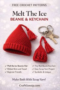 Free Melt The Ice Beanie Hat Crochet Pattern – Crochet